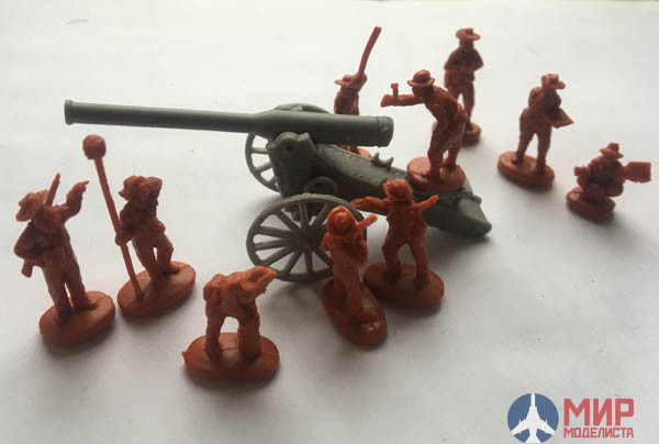 STRA014 Strelets*R 1/72 Creusot Long Tom 155mm Gun with Boer Crew ...