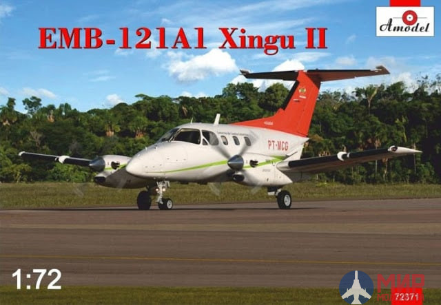 AMO72371 Amodel Самолет Embraer EMB-121 гражданская версия - купить за ...