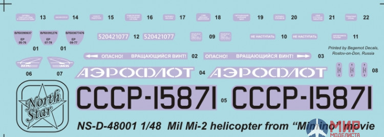 NS-F-48007 North Star Models 1/48 Фигура Soviet Civil Aviation pilot ...