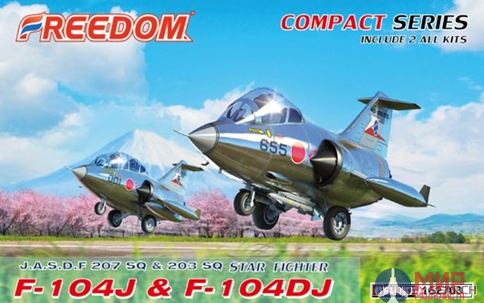 162703 Freedom Model Kits F104J & F104 DJ (Compact Series) include 2 ...